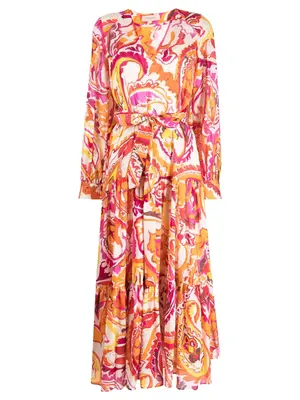 TWINSET TWINSET Abstract-Print Ankle-Length Dress