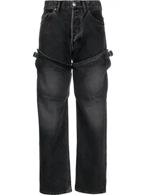 AMBUSH Detailed Straight-leg Jeans - Black