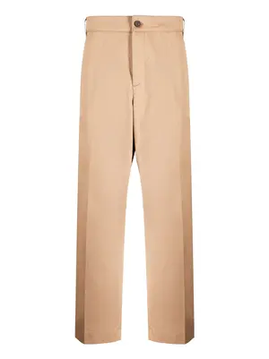 Maison Kitsuné Tailored Straight-leg Trousers - Brown