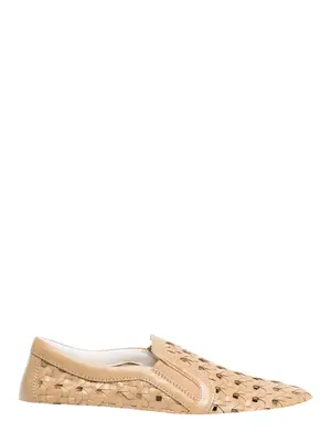 MADISON.MAISON Perforated Leather Sneakers - Brown
