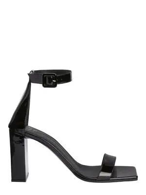 GIUSEPPE ZANOTTI Shangay Buckled 85mm Leather Sandals - Black