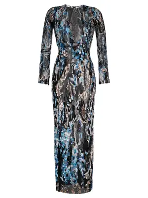 SAIID KOBEISY Bead Embellishment Tulle Dress - Black