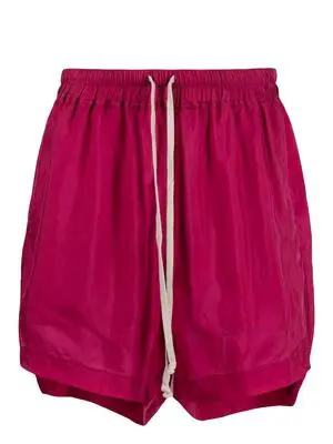 Rick Owens Drawstring Satin Shorts - Pink