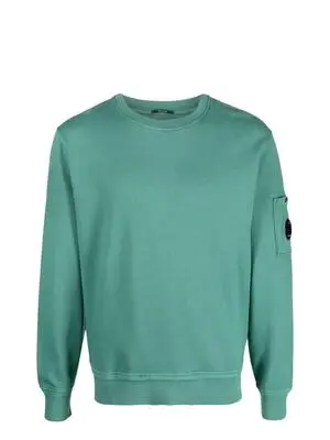 C.P. COMPANY Logo Patch Cotton Sweatshirt - Green