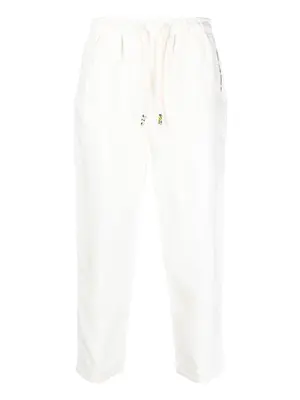 PENINSULA SWIMWEAR Drawstring Straight-leg Trousers - Neutrals