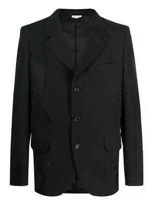 Comme Des Garçons Panelled Blazer - Black