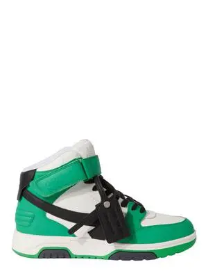 Off-White Out Of Office High-top Sneakers - Green