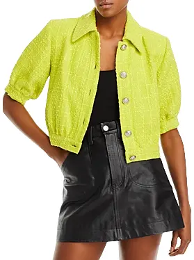 L'Agence L'agence Cove Tweed Jacket Lime