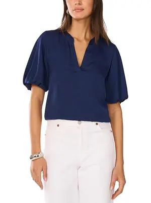 Vince Camuto Puff Sleeve Top - Classic Navy