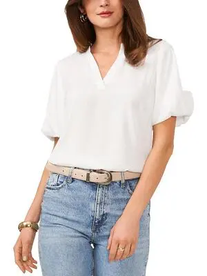 Vince Camuto Puff Sleeve Top - New Ivory