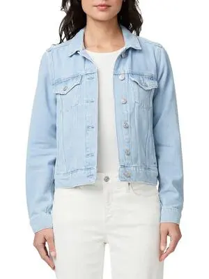 Paige Rowan Frayed Back Yoke Denim Jacket - Colmar Distressed