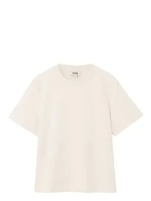 Cos Clean Cut Regular T-Shirt Beige