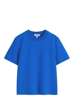 Cos Clean Cut Regular T-Shirt Blue