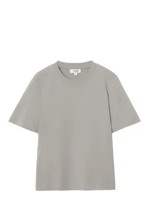 Cos Clean Cut Regular T-Shirt Brown
