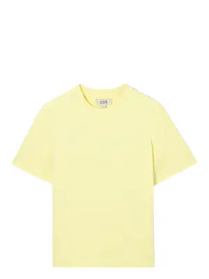 Cos Clean Cut Regular T-Shirt Yellow