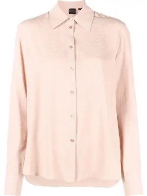 PINKO PINKO Jacquard-logo Long-sleeve Shirt