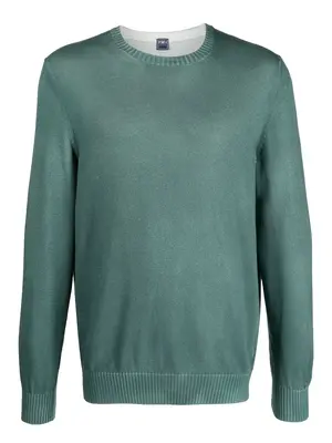 Fedeli Cotton Jumper - Green