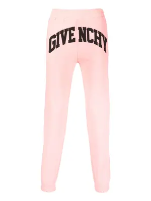 Givenchy Logo-embroidered Cotton Track Pants - Pink