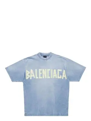 Balenciaga Tape Type T-shirt Fit - Faded Blue