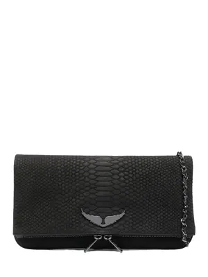 Zadig&Voltaire Crocodile-embossed Crossbody Bag - Black