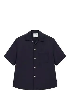 COURREGES Skater Retro Twill Shirt - Blue