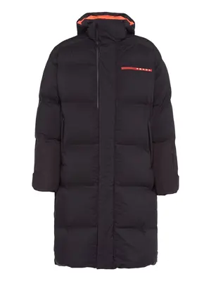 Prada Light Re-nylon Down Coat - Black