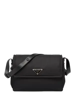 Prada Medium Padded Re-nylon Traveller Bag - Black