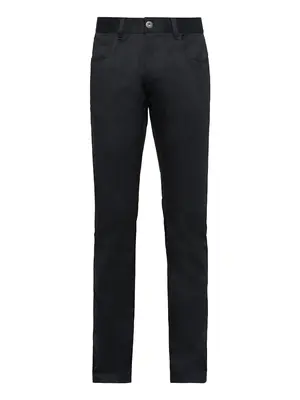 Prada Five-pocket Stretch Drill Jeans - Black