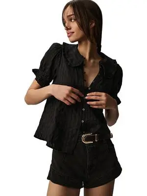 PILCRO Keira Blouse - Black