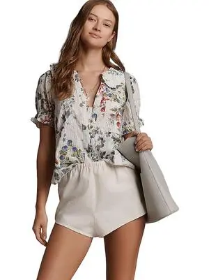 PILCRO Pilcro Keira Blouse Ivory Pattern