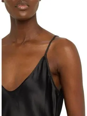 L & APOS;AGENCE L'agence Lexi Silk Camisole - Black