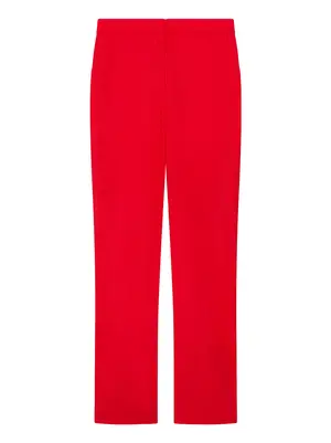 Another Tomorrow Another Tomorrow Merino Wool Classic Trousers Red