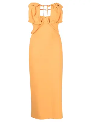 Jacquemus Strap-detail Sleeveless Dress - Orange