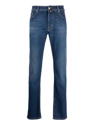 Jacob Cohen Mid-rise Straight-leg Jeans - Blue