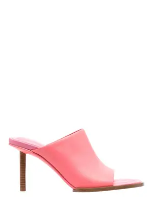 Jacquemus 90mm Les Mules Rond Carré Sandals - Pink