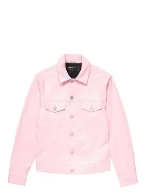 PURPLE BRAND Leather Trucker Jacket - Pink