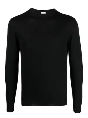 Malo Crew-neck Long-sleeve Jumper - Black