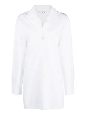 Off-White Long-sleeve Button-fastening Shirt - White