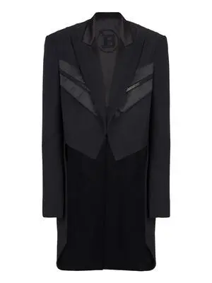 Balmain Single-breasted Wool Tailcoat - Black