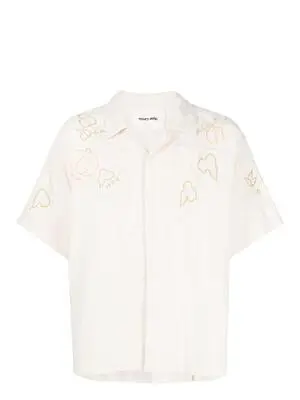 STORY MFG. Graphic-print Short-sleeved Shirt - Yellow