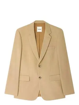 Sandro Wool Suit Jacket - Neutrals
