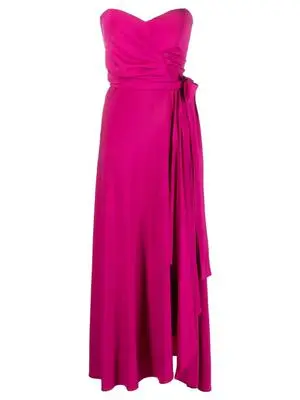Federica Tosi Flared Strapless Gown - Pink