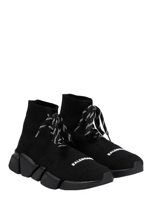 Balenciaga Speed 2.0 High-top Sneakers - Black