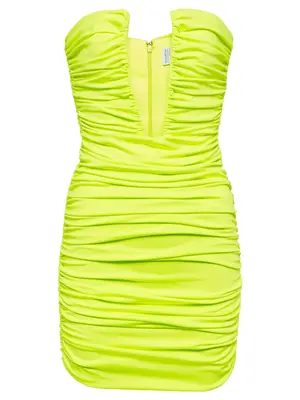 Giuseppe Di Morabito Ruched Mini Dress - Yellow