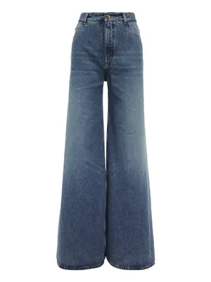 Chloé High-rise Wide-leg Jeans - Blue
