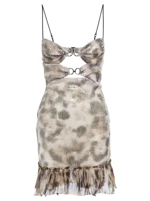 NENSI DOJAKA Sequin-embellished Minidress - Multicoloured