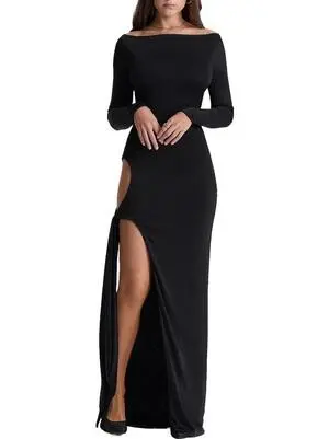 HOUSE OF CB Cutout Long Sleeve Cocktail Dress