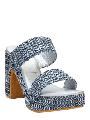 Matisse BEACH BY MATISSE Gem Platform Sandals Blue