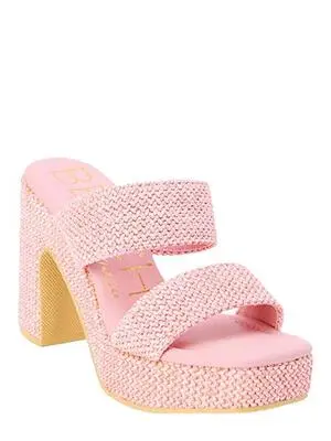 Matisse Gem Platform Sandals - Rose