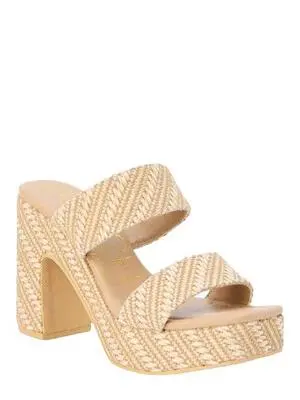 Matisse Gem Platform Sandals - Tan